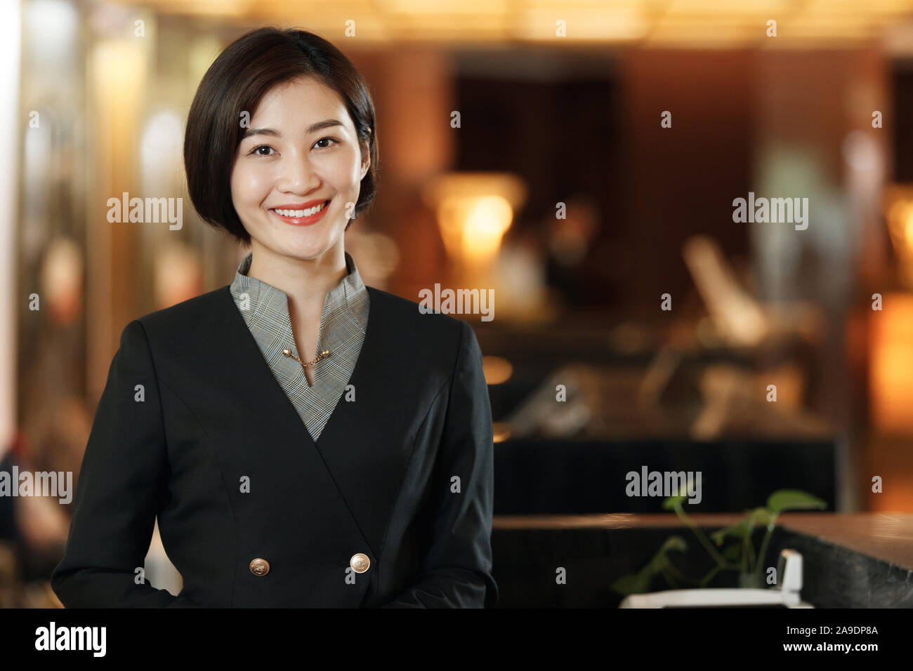 The hotel manager portrait Stock Photo - Alamy