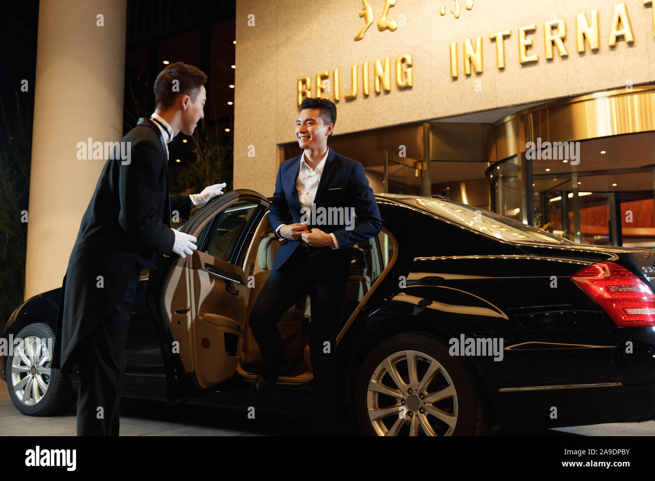 Hotel limousine service Stock Photo - Alamy