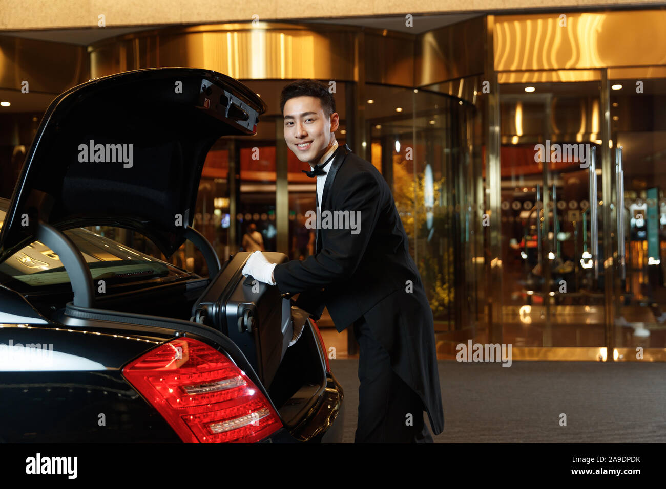 Hotel limousine service Stock Photo - Alamy