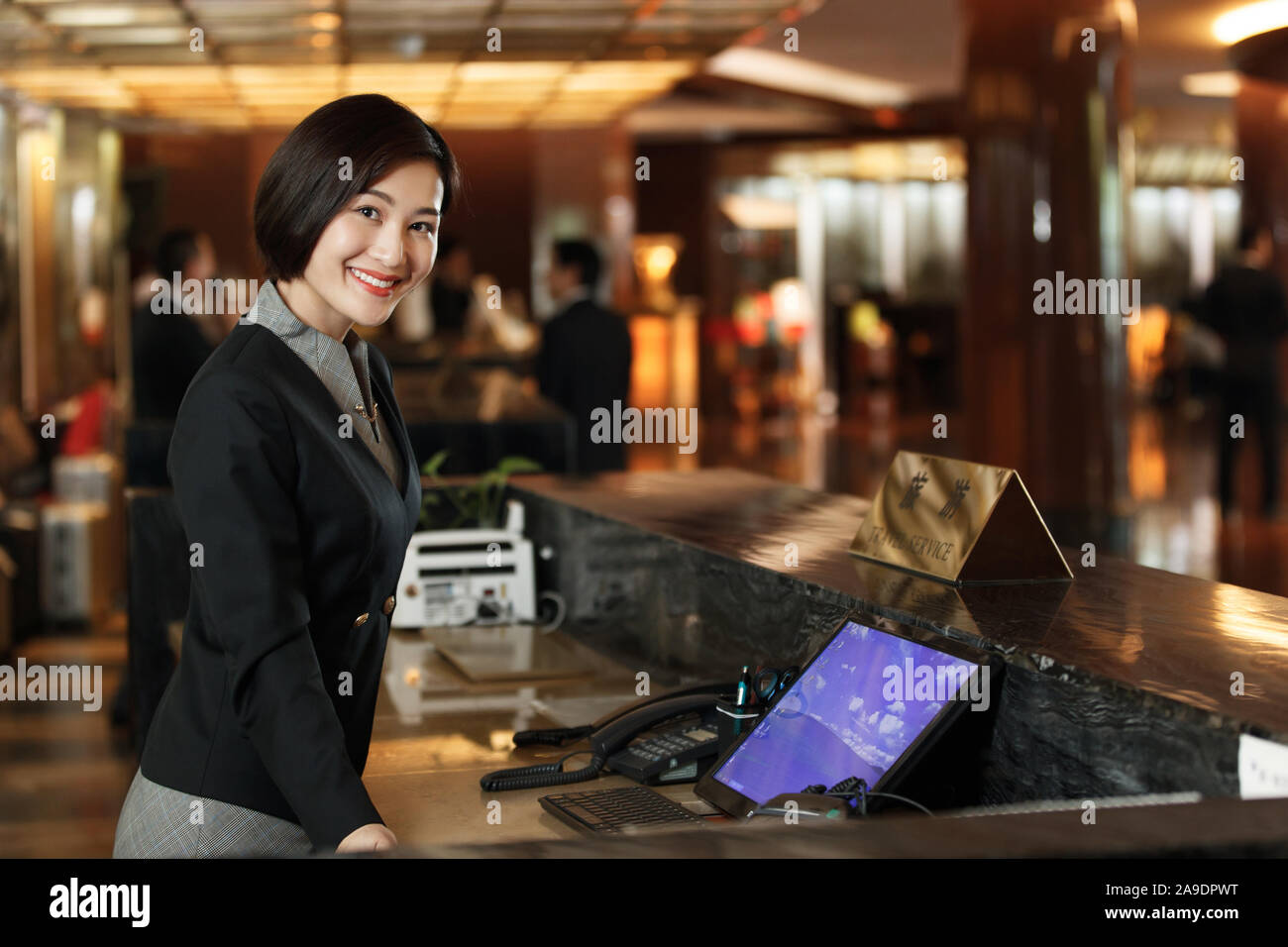 The hotel manager portrait Stock Photo - Alamy