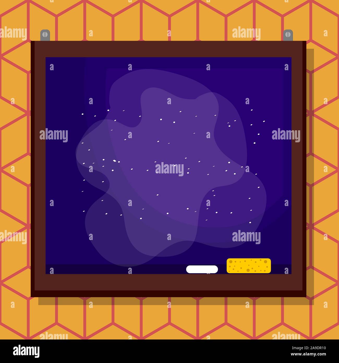 Asymmetrical uneven shaped format pattern object outline multicolour ...