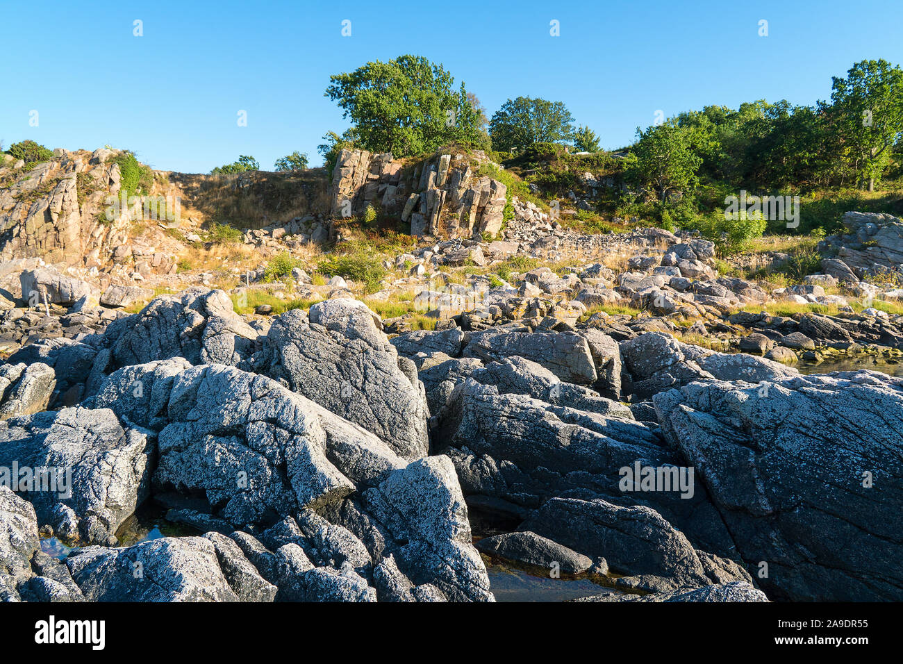 Bornholm, coastal landscape near Tejn Stock Photo - Alamy