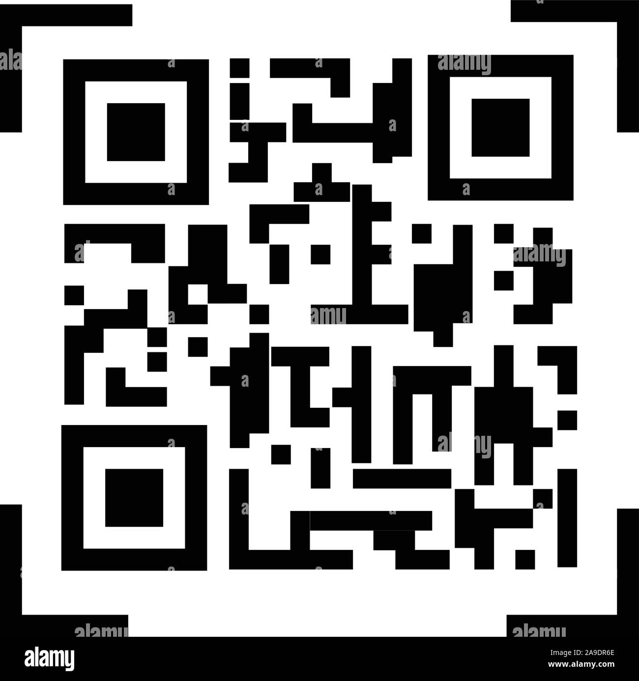 qr code icon on white background. flat style. qr code icon for your web ...