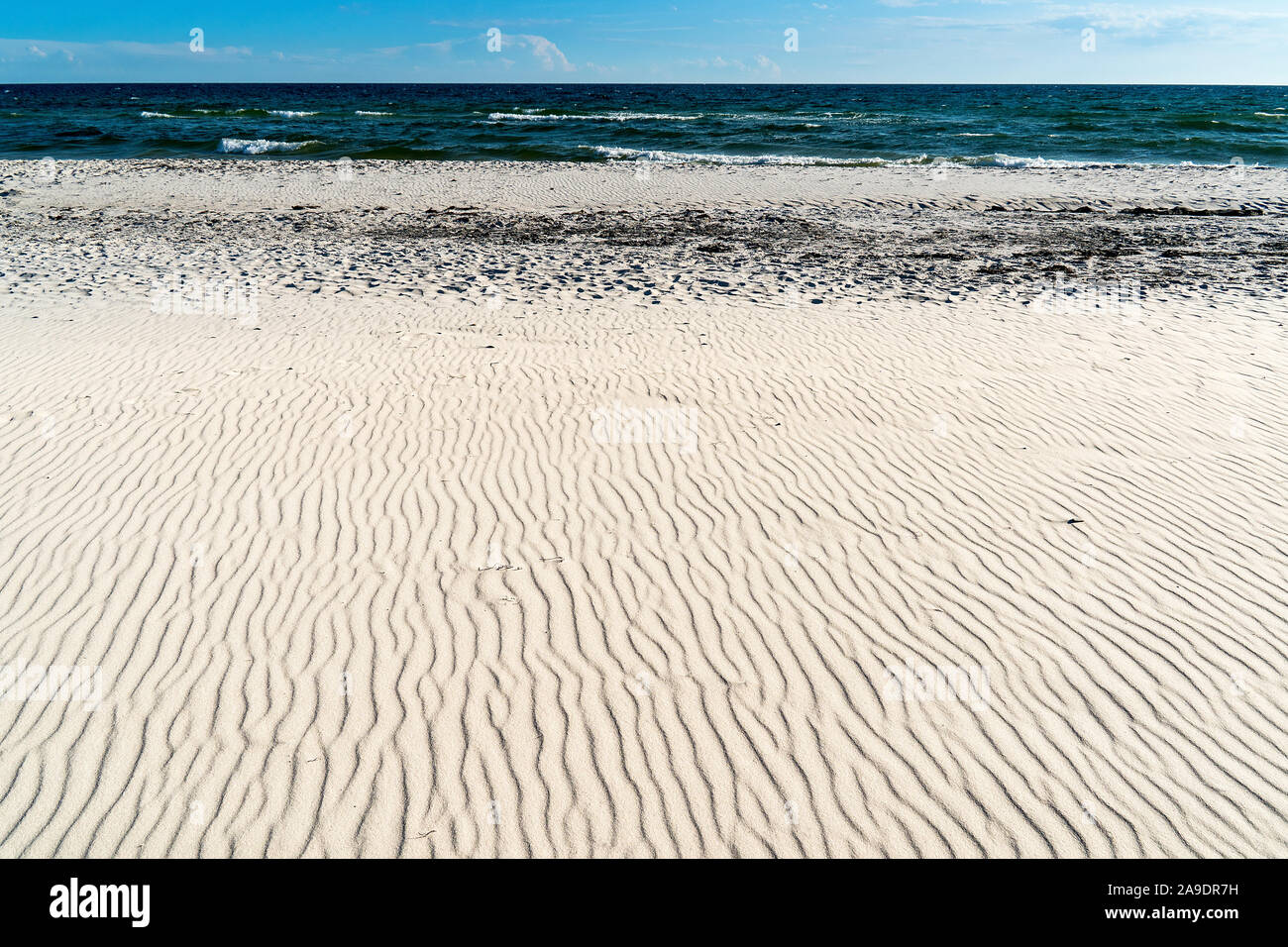 Bornholm, south coast, beach at Dueodde, sand structure Stock Photo - Alamy
