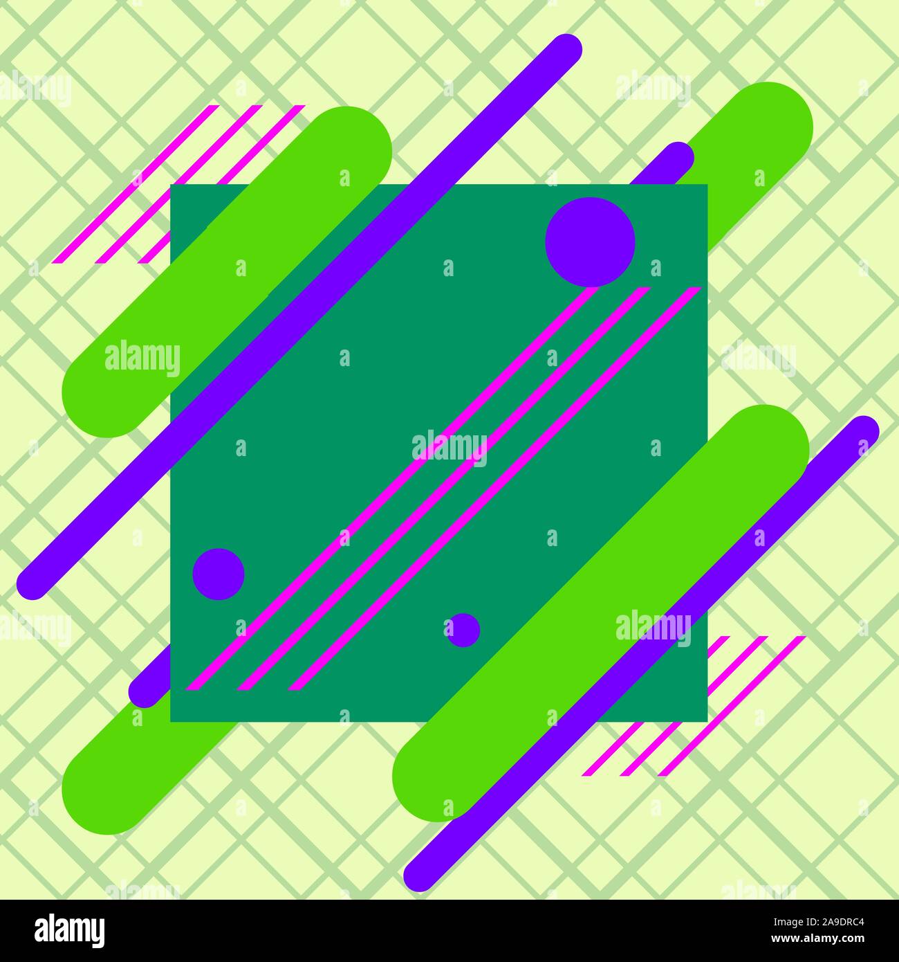 Asymmetrical uneven shaped format pattern object outline multicolour ...