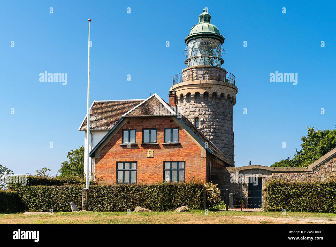 Bornholm, Hammaren peninsula, lighthouse Hammer Fyr Stock Photo - Alamy