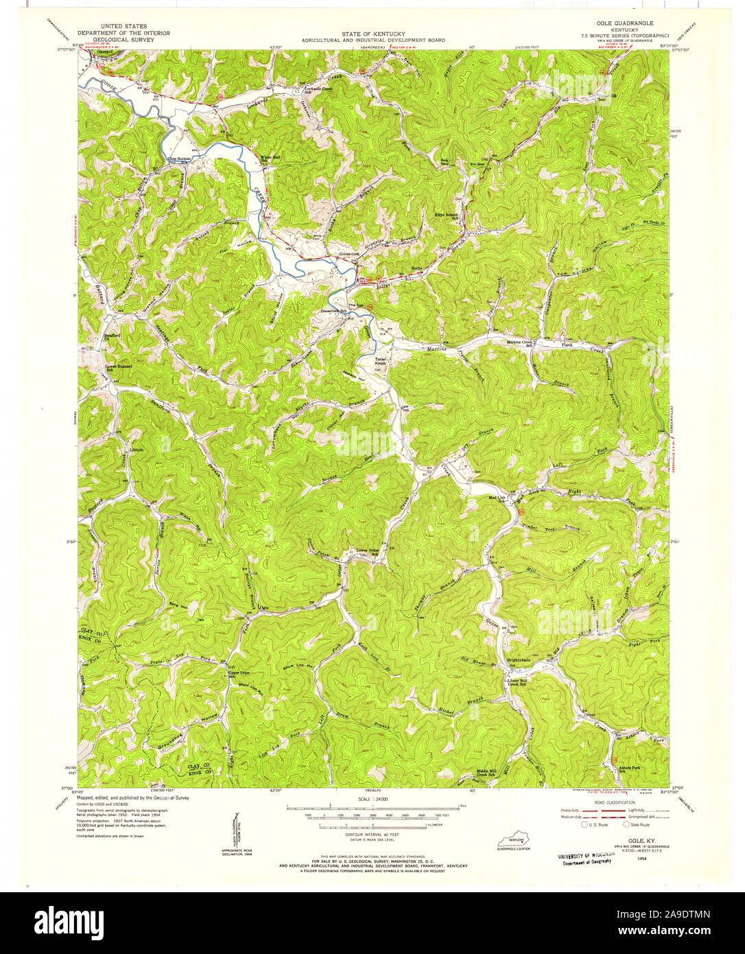 Map of ogle hi-res stock photography and images - Alamy
