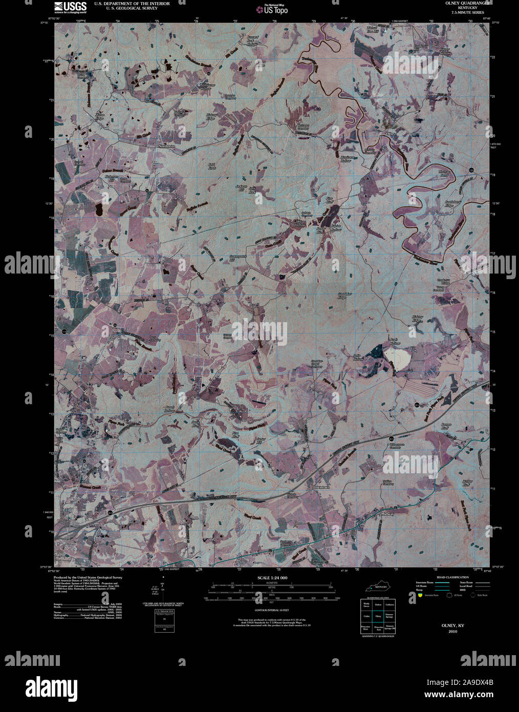 Olney map hi-res stock photography and images - Alamy