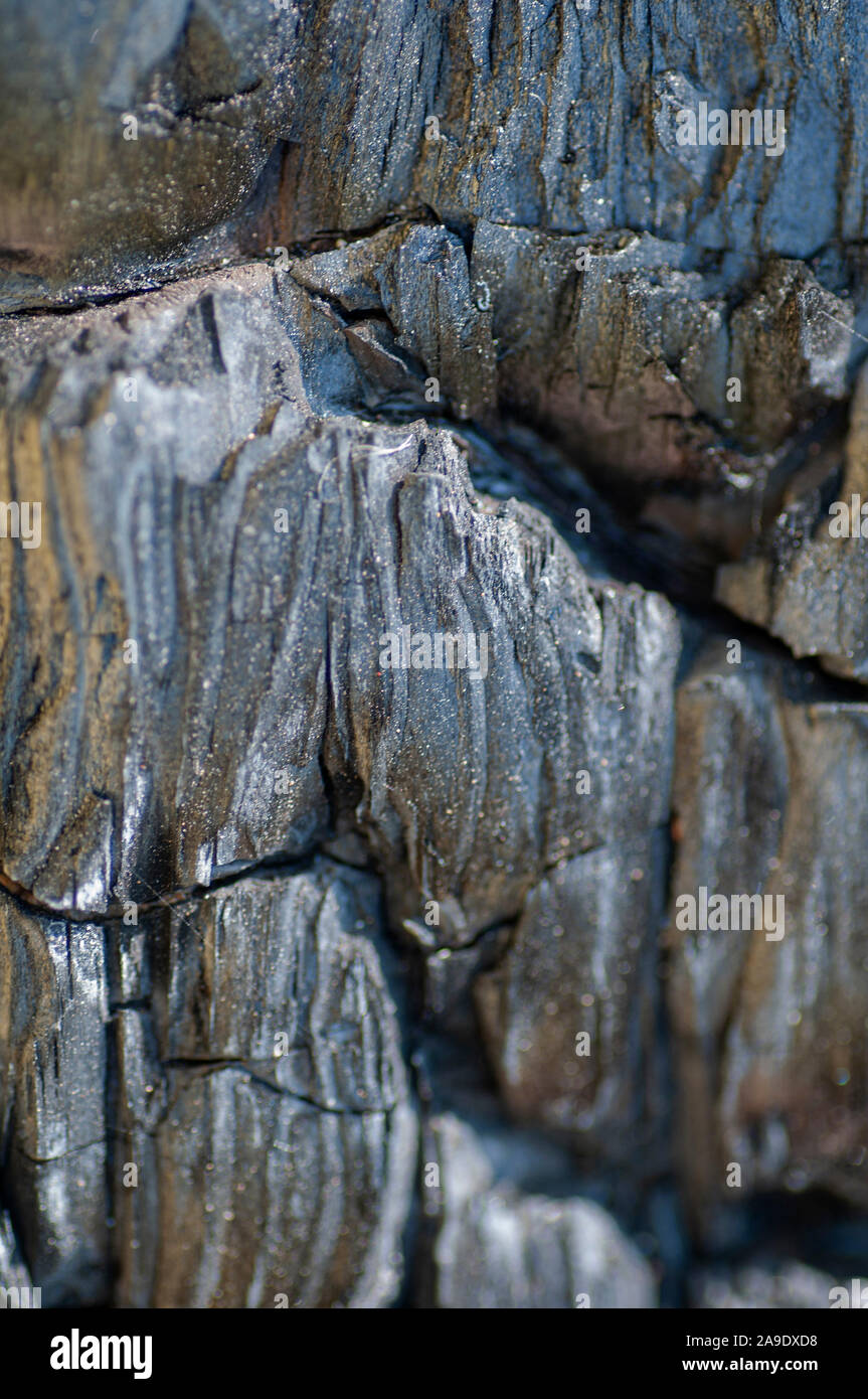 Coal wall destruction dark stone hi-res stock photography and images ...