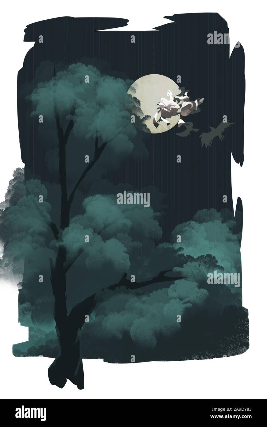 Summer solstice illustration Cut Out Stock Images & Pictures - Alamy