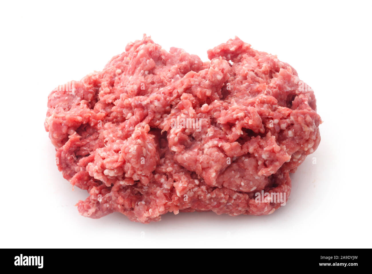 Raw Mincemeat Isolated On White Stock Photo - Alamy