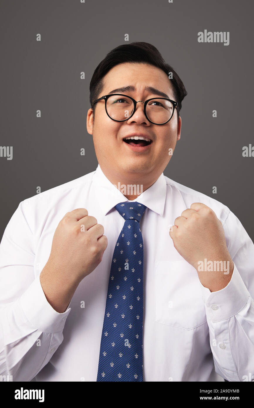 Business fat man Stock Photo - Alamy