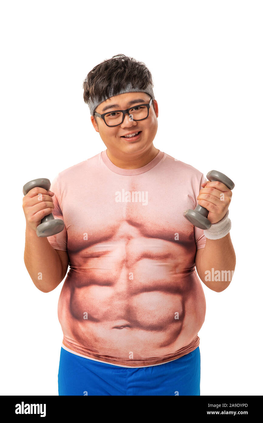 Small fat dumbbell fitness Stock Photo - Alamy