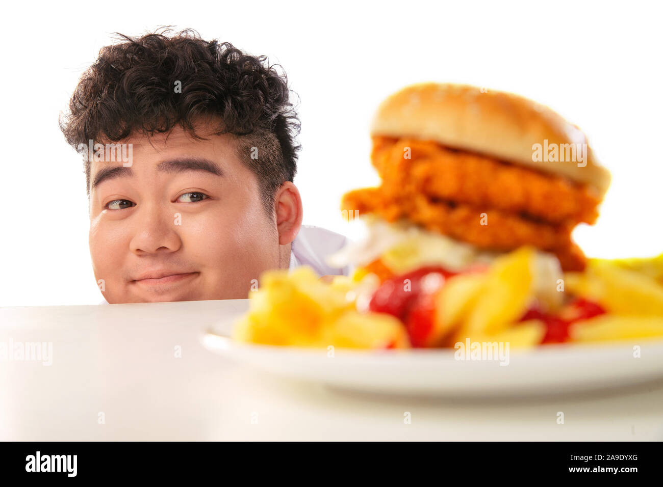 Unhealthy overweight boy hi-res stock photography and images - Alamy