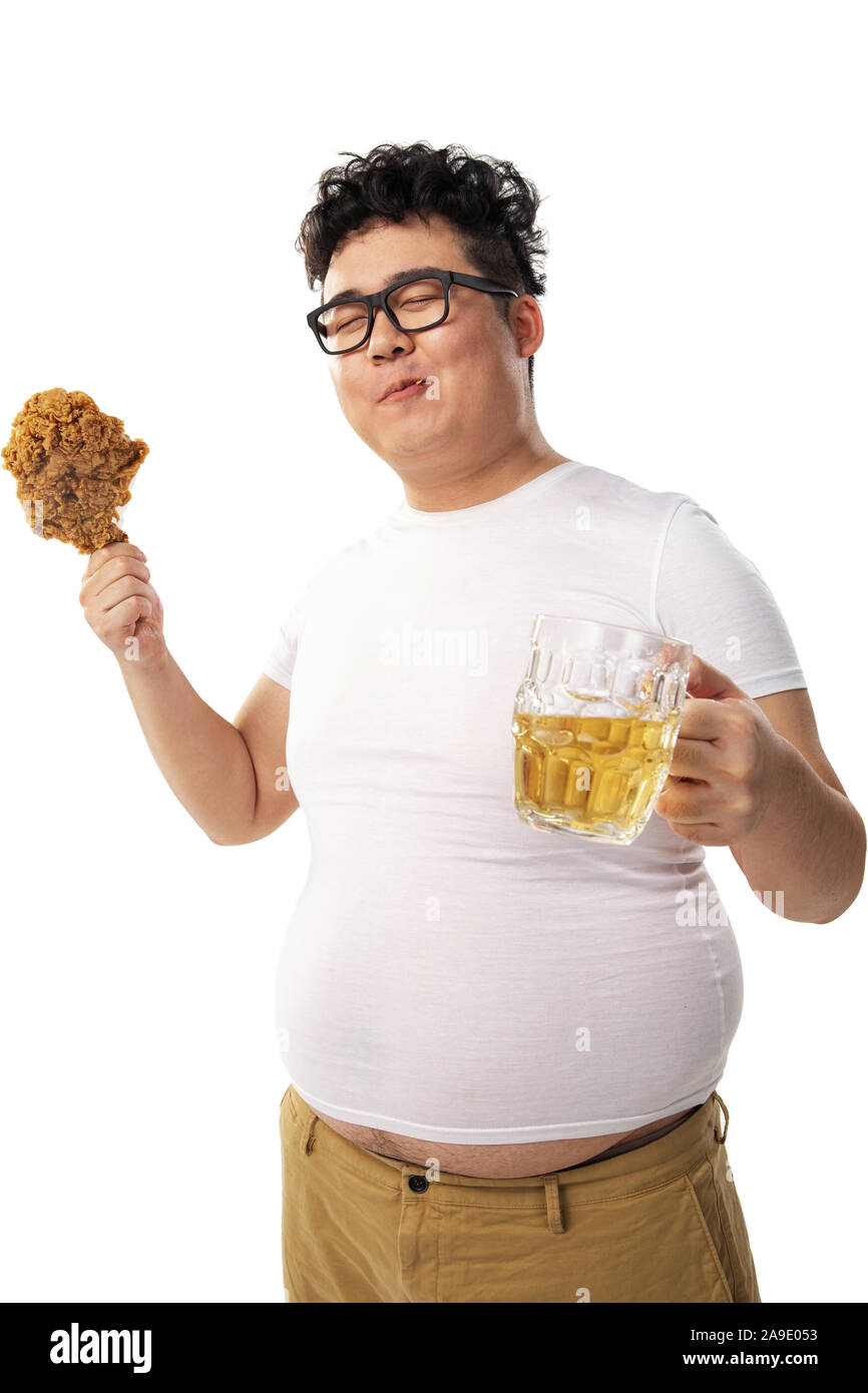 Small fat to drink beer Stock Photo - Alamy