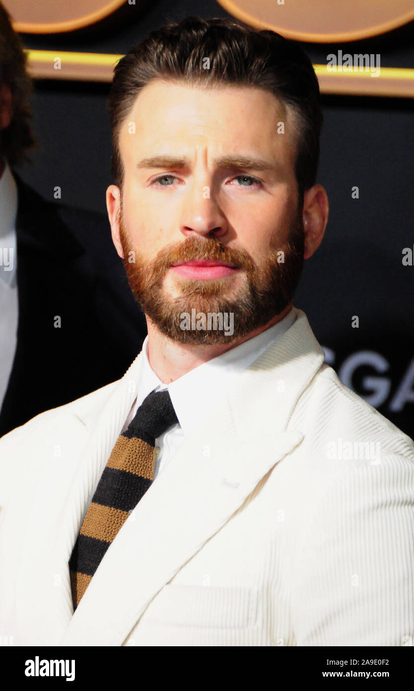 Los Angeles, California, USA 14th November 2019 Actor Chris Evans ...
