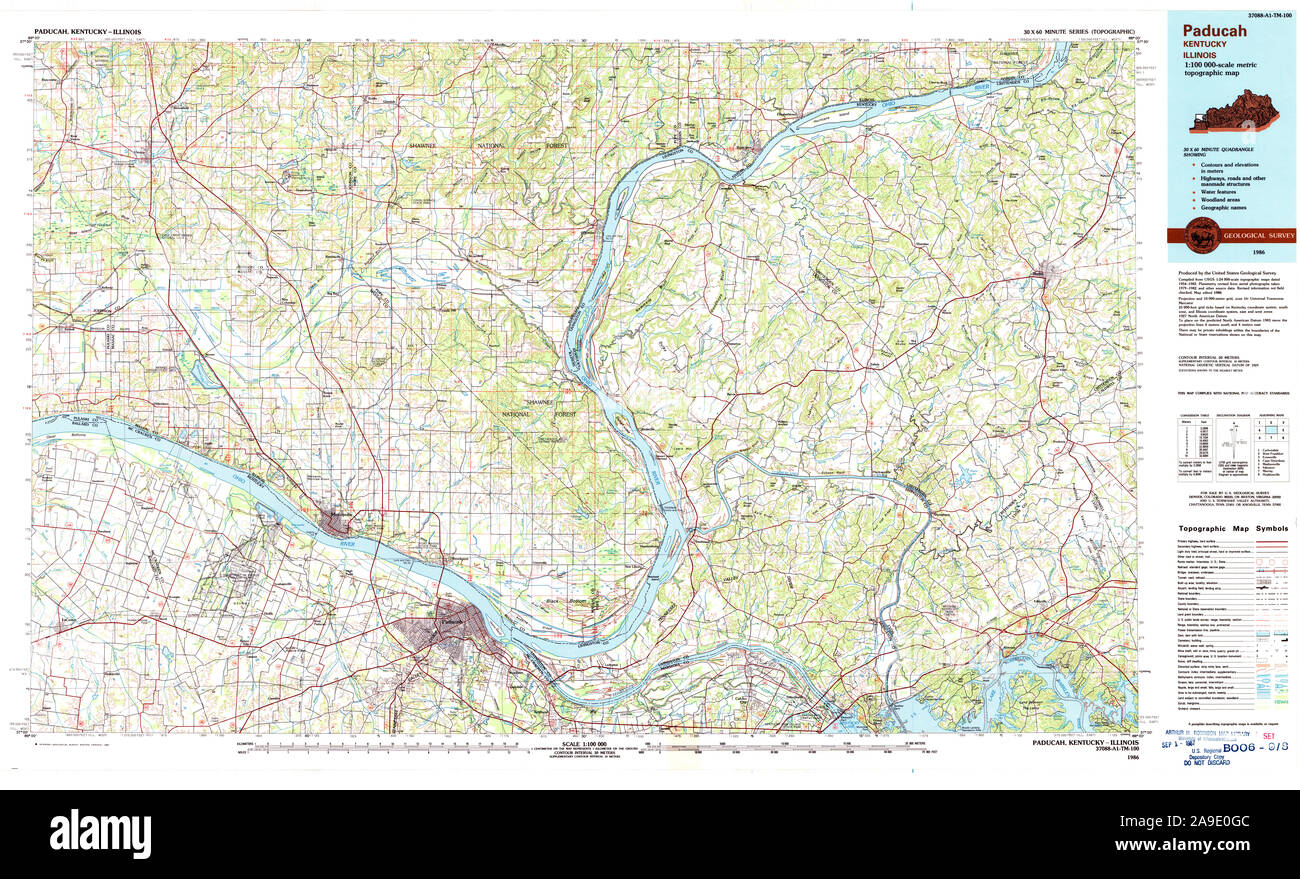 Paducah map hi-res stock photography and images - Alamy