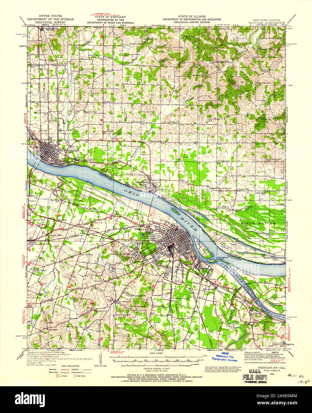 Paducah kentucky map hi-res stock photography and images - Alamy