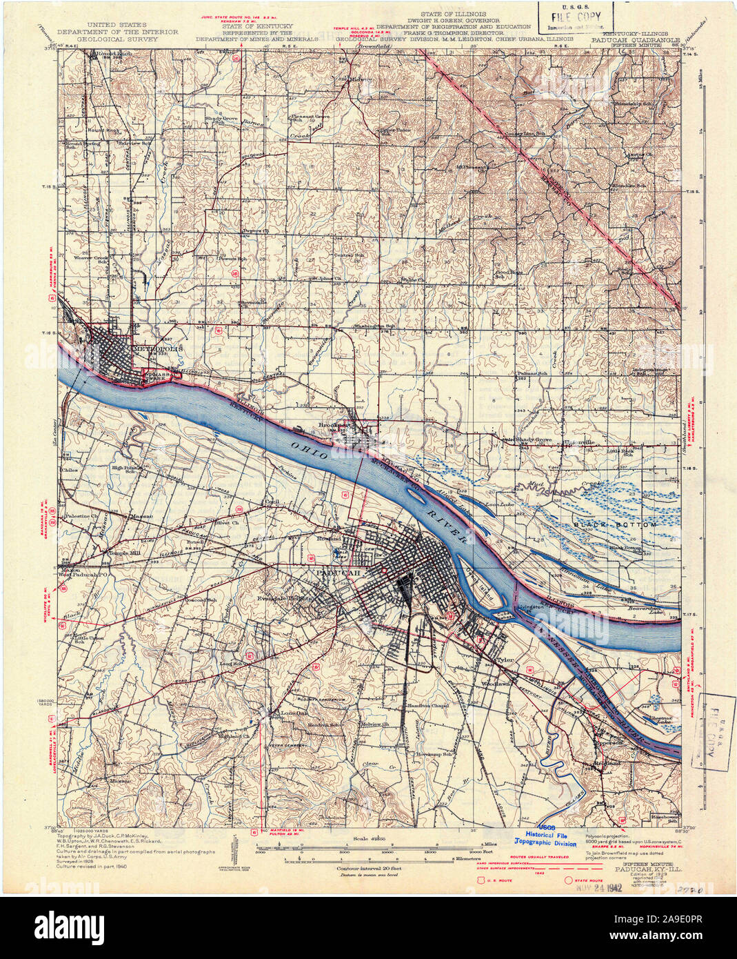 Paducah map hi-res stock photography and images - Alamy