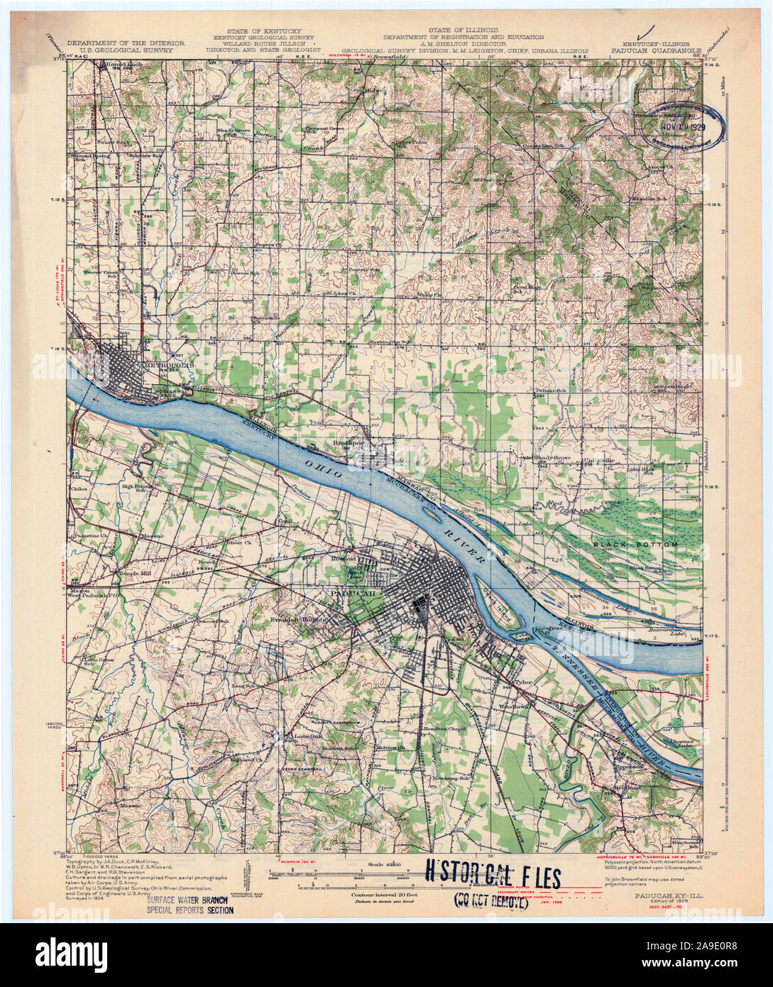 Paducah map hi-res stock photography and images - Alamy