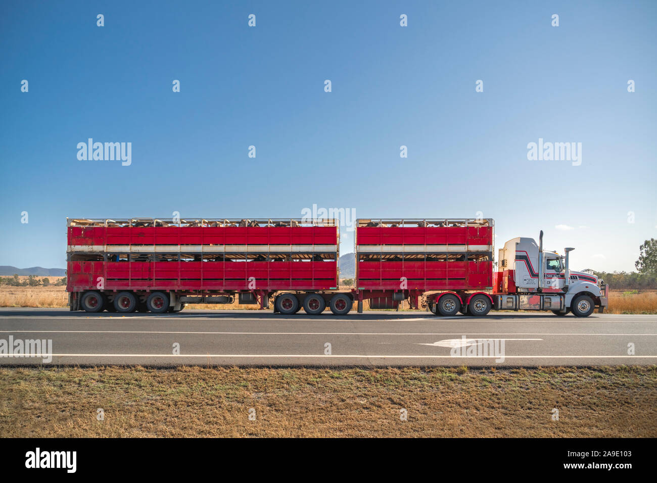 Australia, Road Train Stock Photo - Alamy