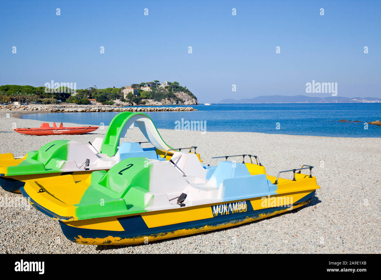 on the beach of Cavo on Elba Stock Photo - Alamy