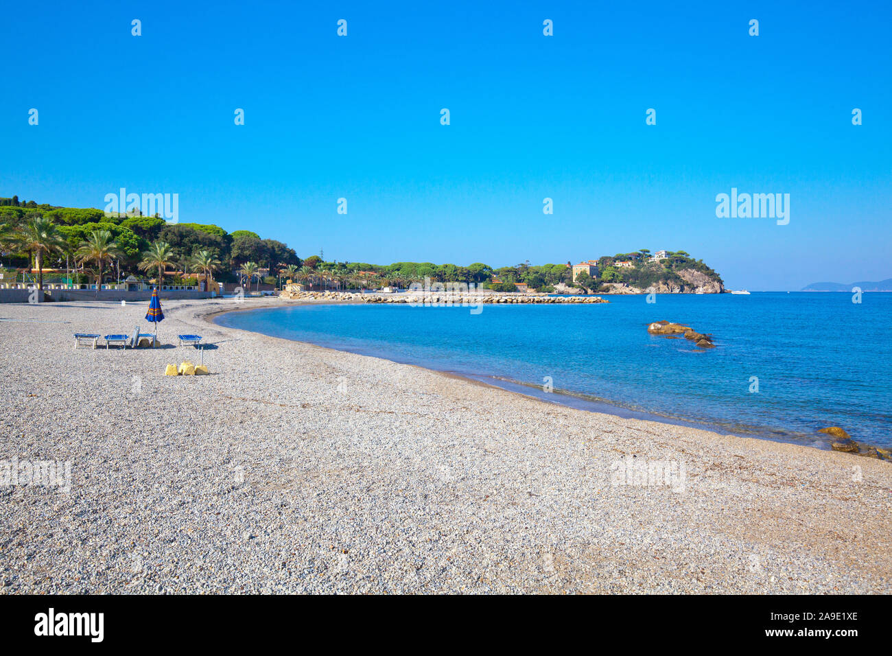 on the beach of Cavo on Elba Stock Photo - Alamy