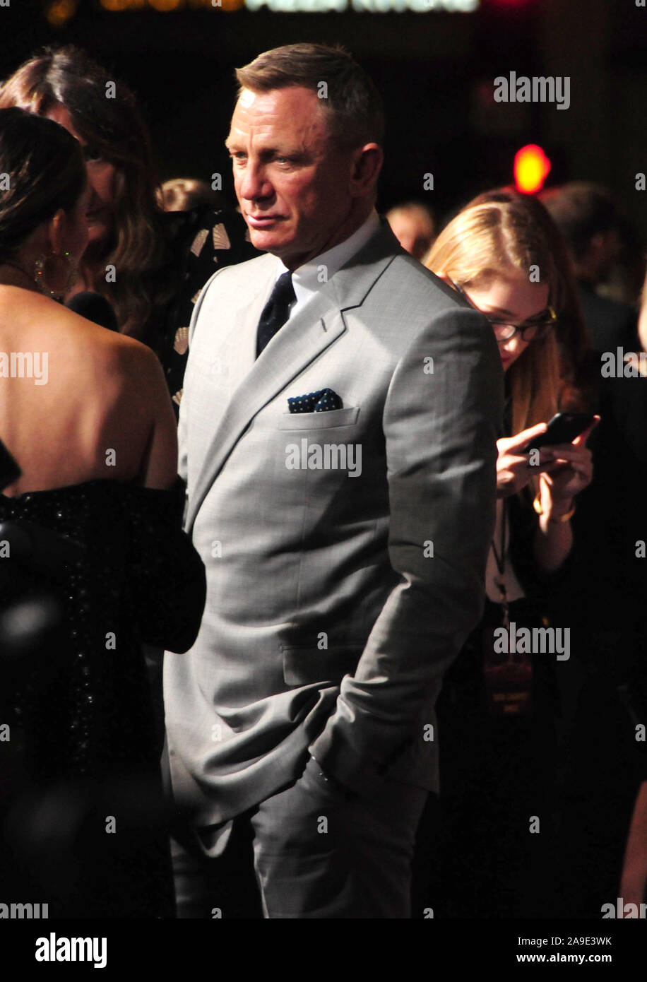 Los Angeles, California, USA 14th November 2019 Actor Daniel Craig ...