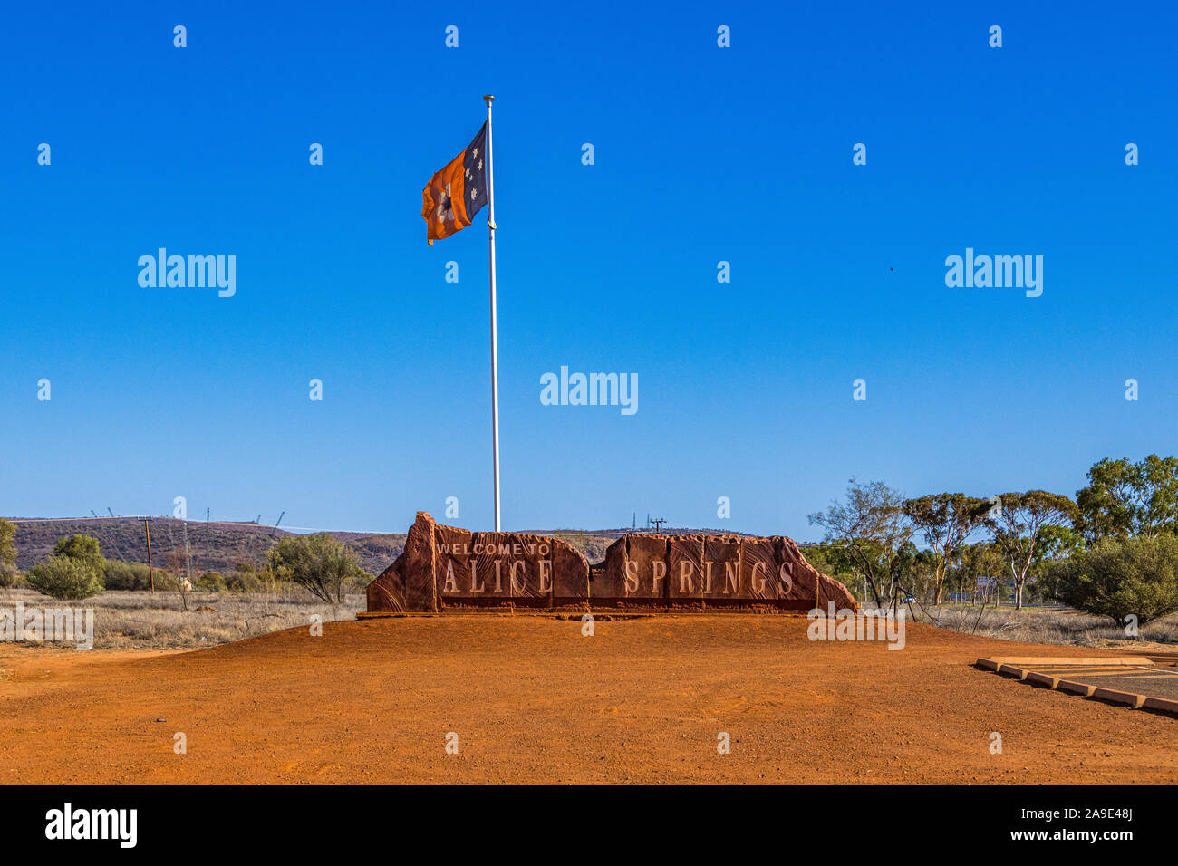 Alice springs welcome hi-res stock photography and images - Alamy