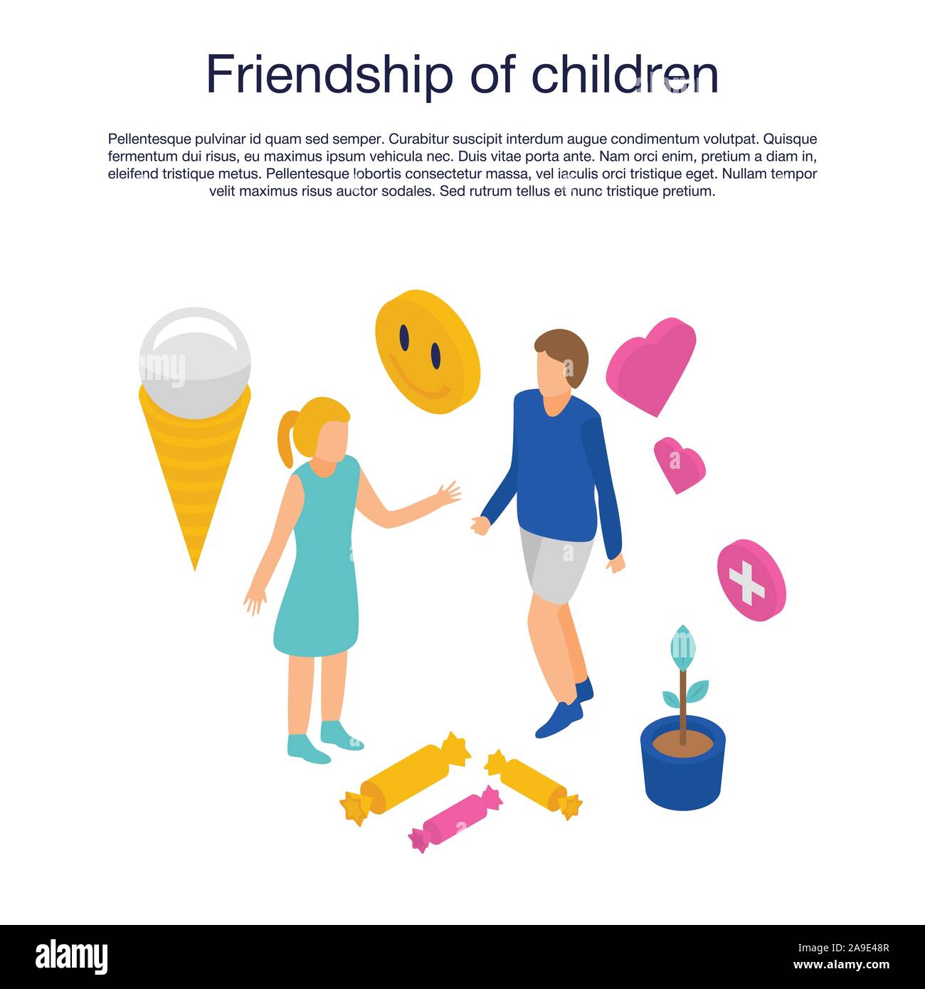 Hello little friend Stock Vector Images - Alamy