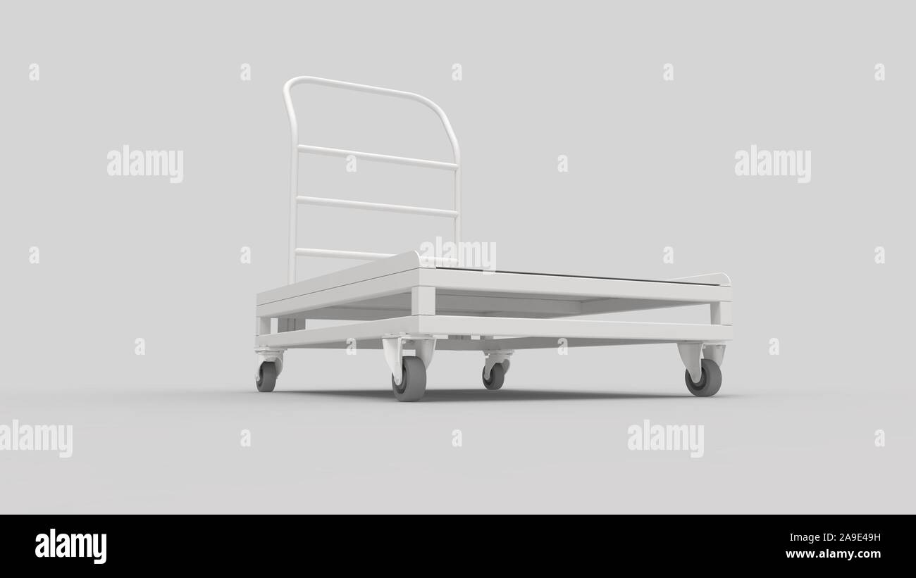 3d rendering of a push cart isolated in studio background Stock Photo ...