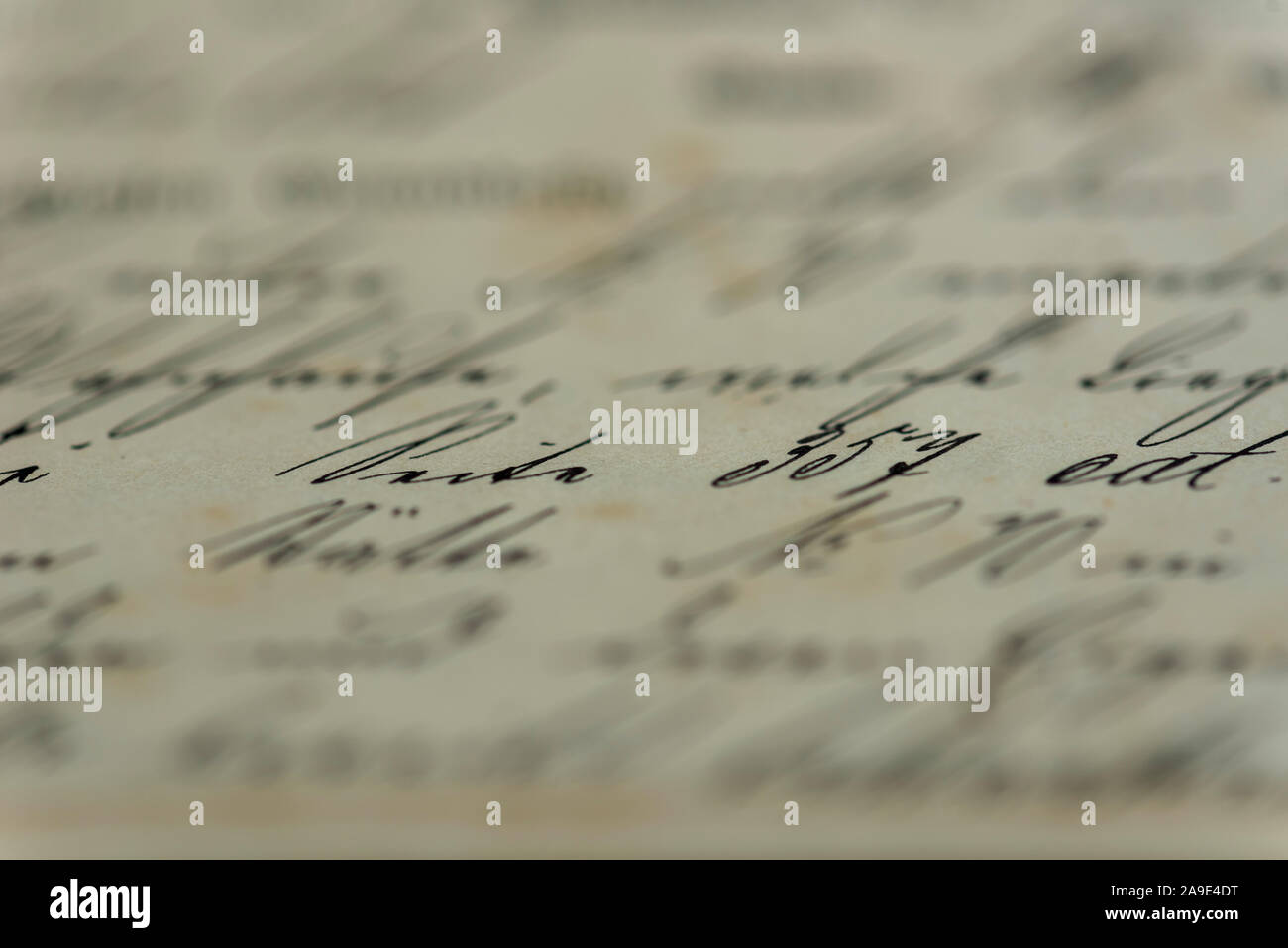 Handwriting Fonts High Resolution Stock Photography and Images - Alamy