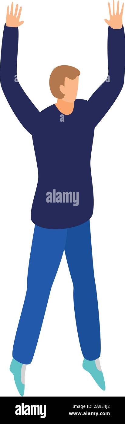 Man hands up icon, isometric style Stock Vector Image & Art - Alamy
