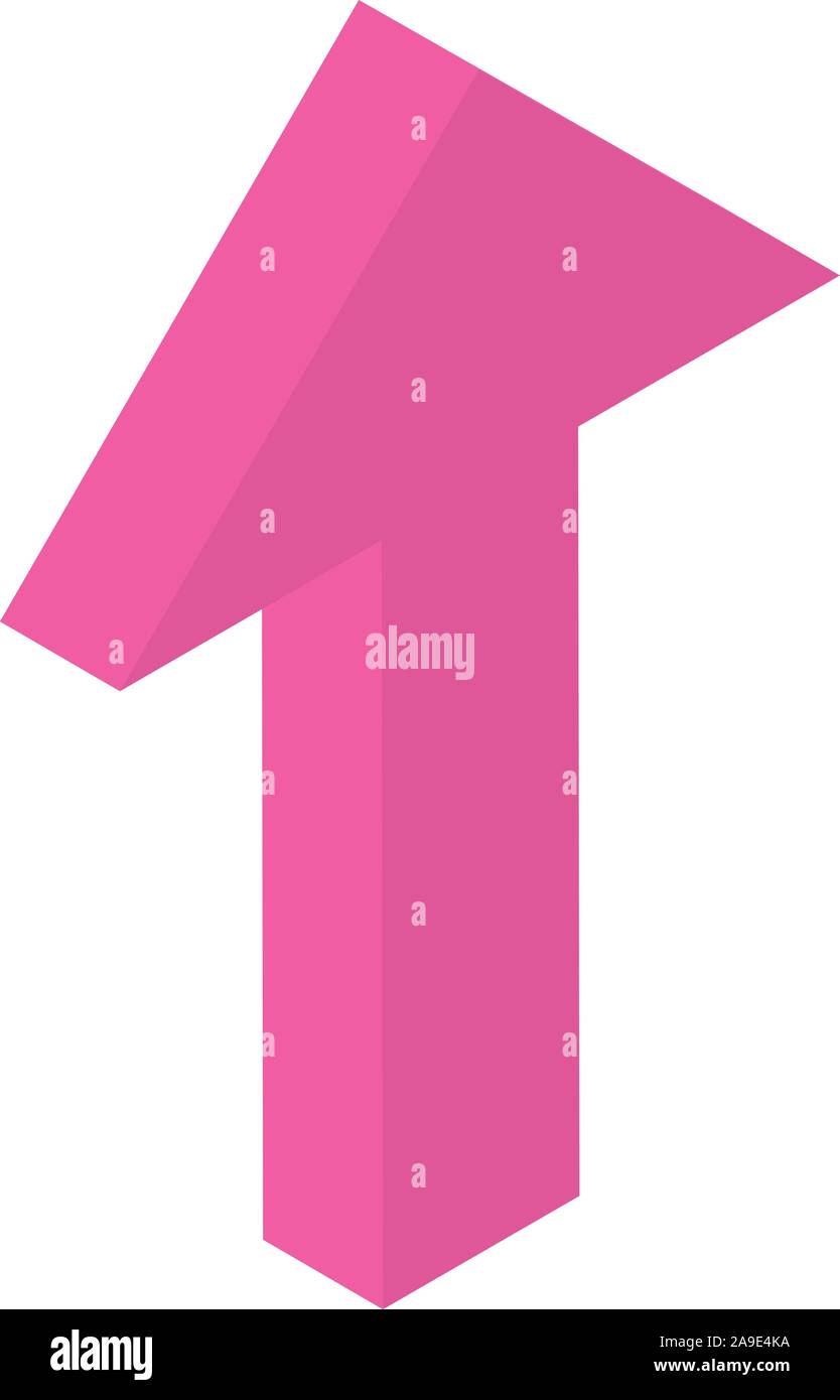 Chart arrow up icon isometric Cut Out Stock Images & Pictures - Alamy