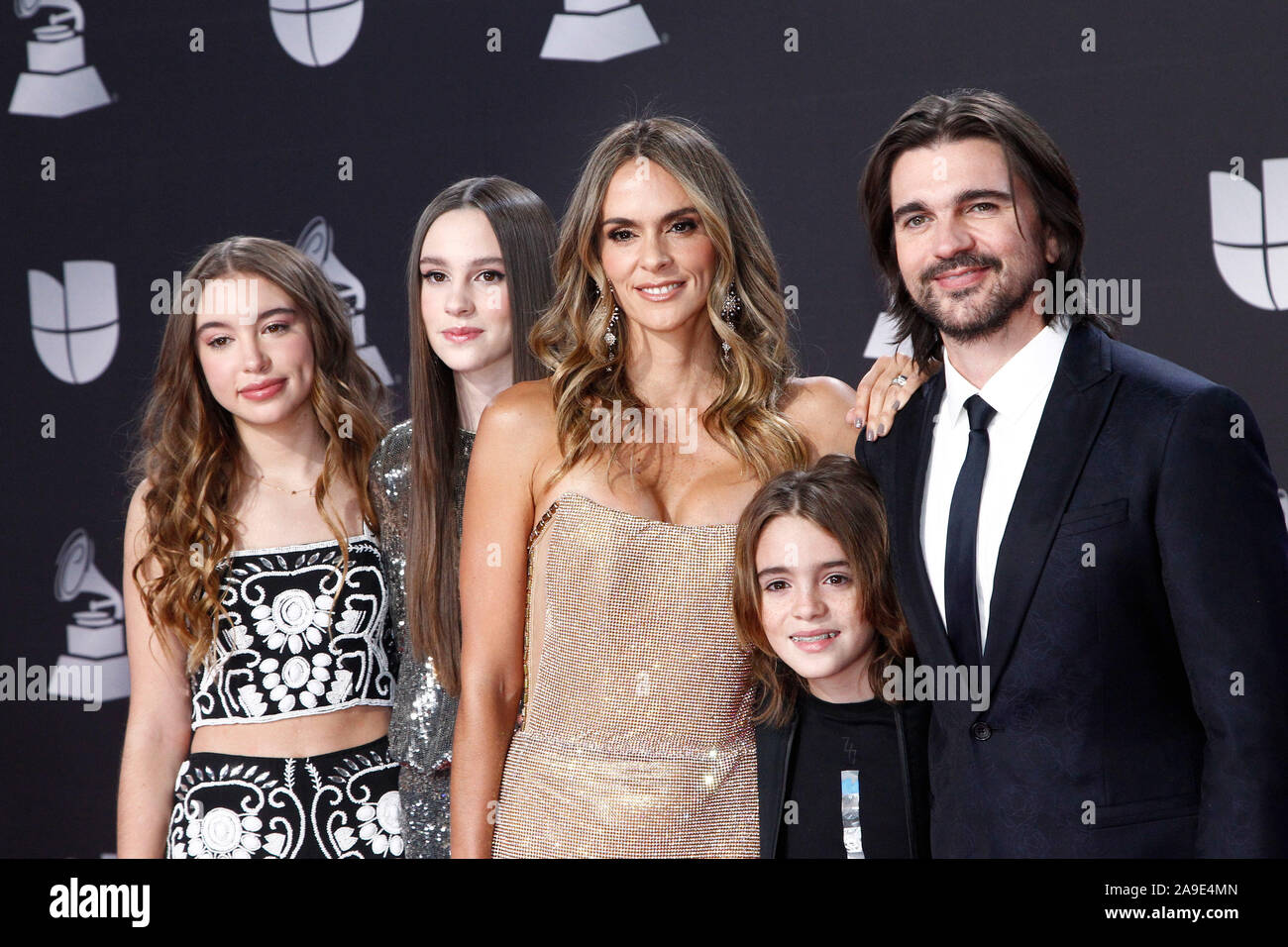 Las Vegas, United States. 14th Nov, 2019. Latin singer Juanes (R) and ...