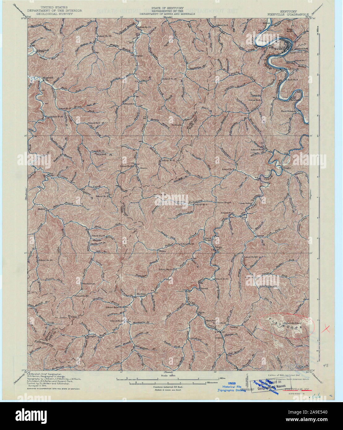 1916 kentucky map hi-res stock photography and images - Alamy