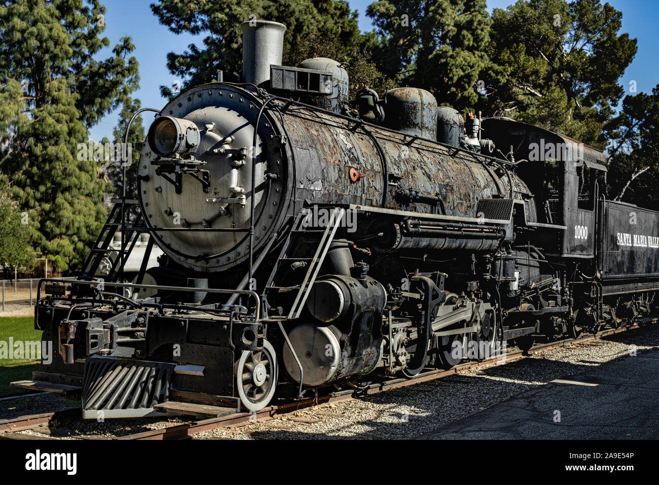 Travel Town Steam Locomotive Museum, Los Angeles, CA, USA Stock Photo ...