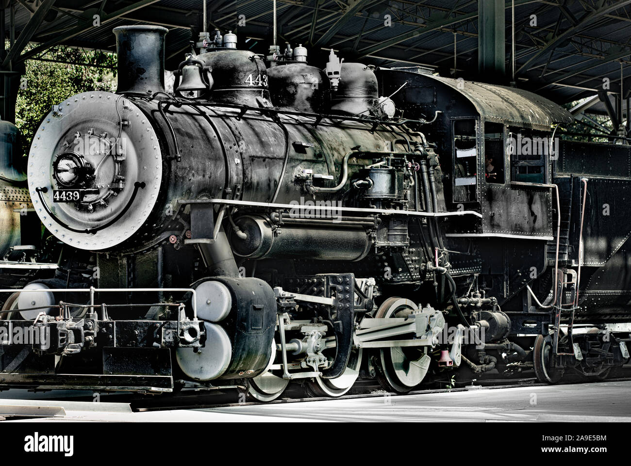 Travel Town Steam Locomotive Museum, Los Angeles, CA, USA Stock Photo ...