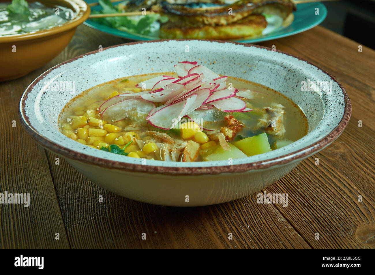 Pozole rojo, Authentic Traditional Mexican pozole Stock Photo - Alamy