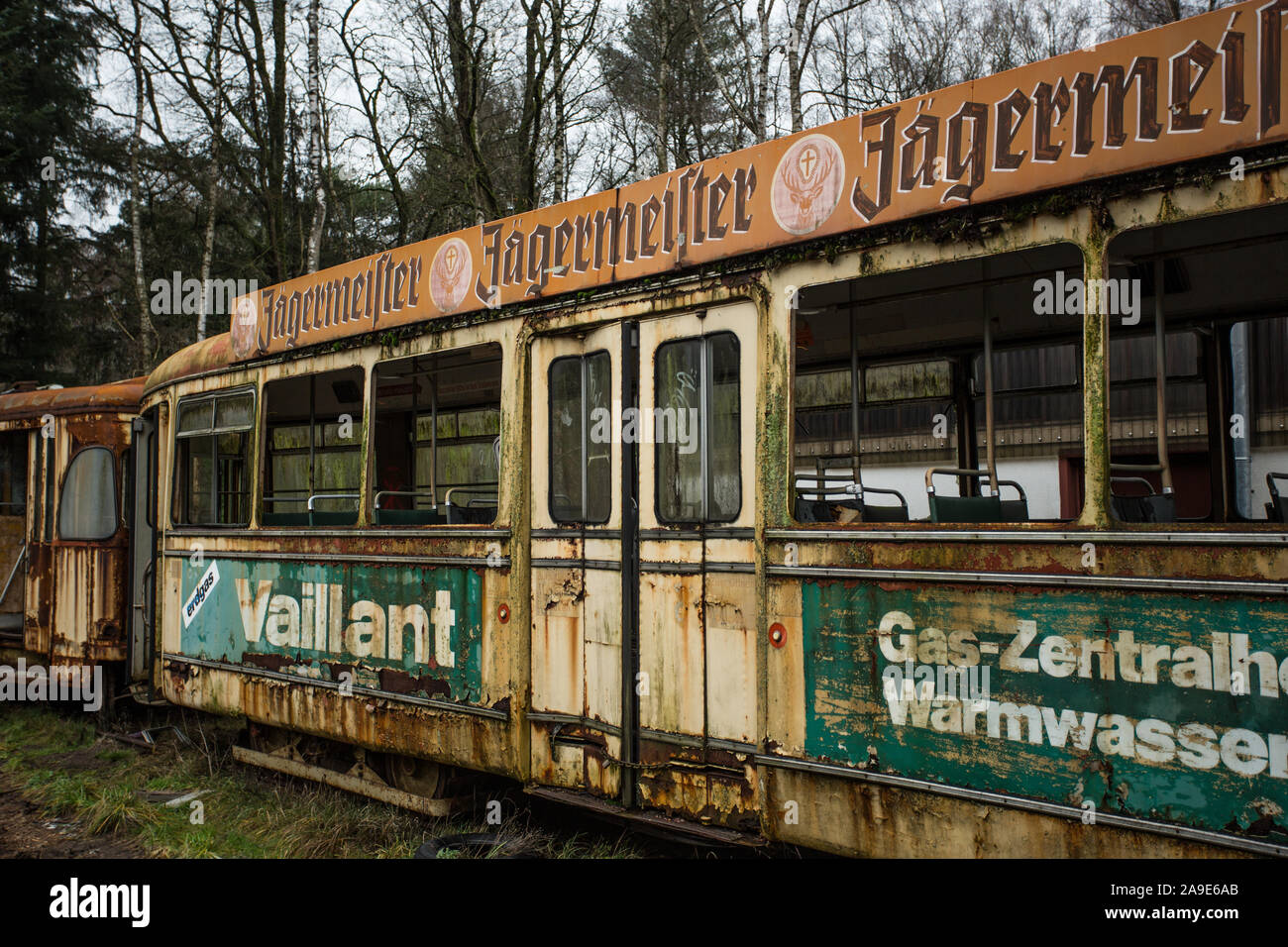 Old rusty trams hi-res stock photography and images - Alamy