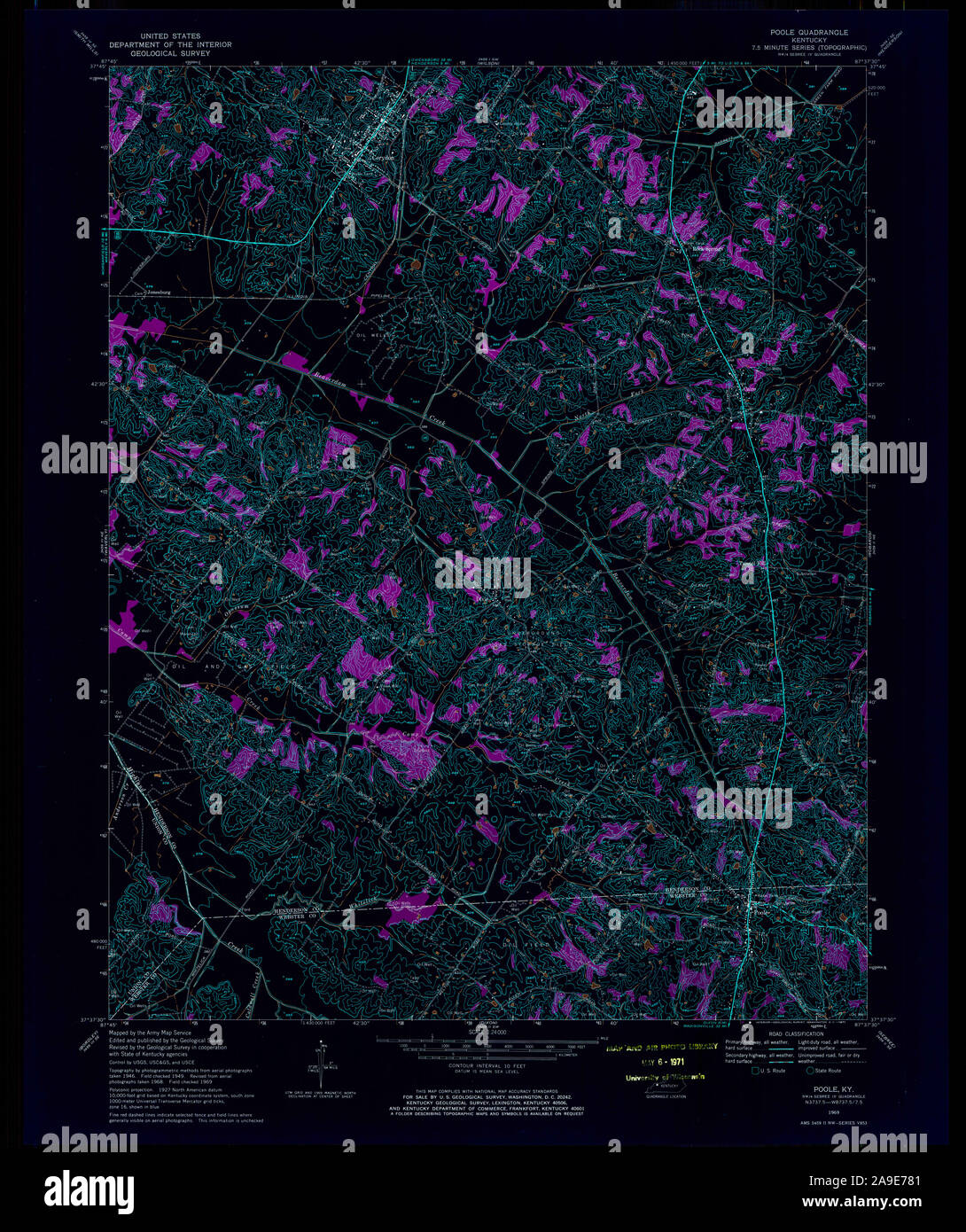 Poole maps hi-res stock photography and images - Alamy
