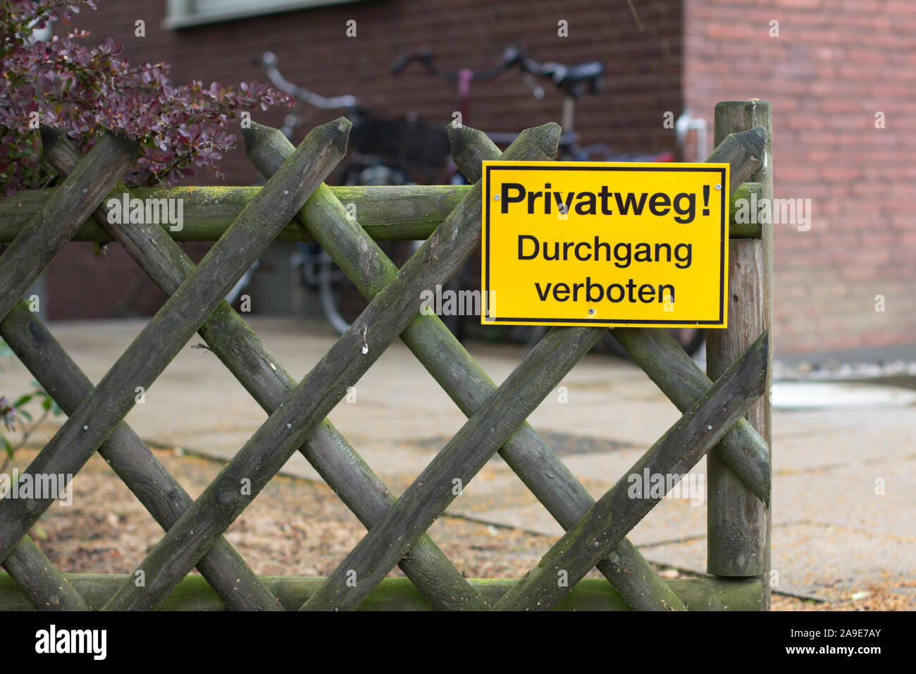 Pathway restrictions hi-res stock photography and images - Alamy