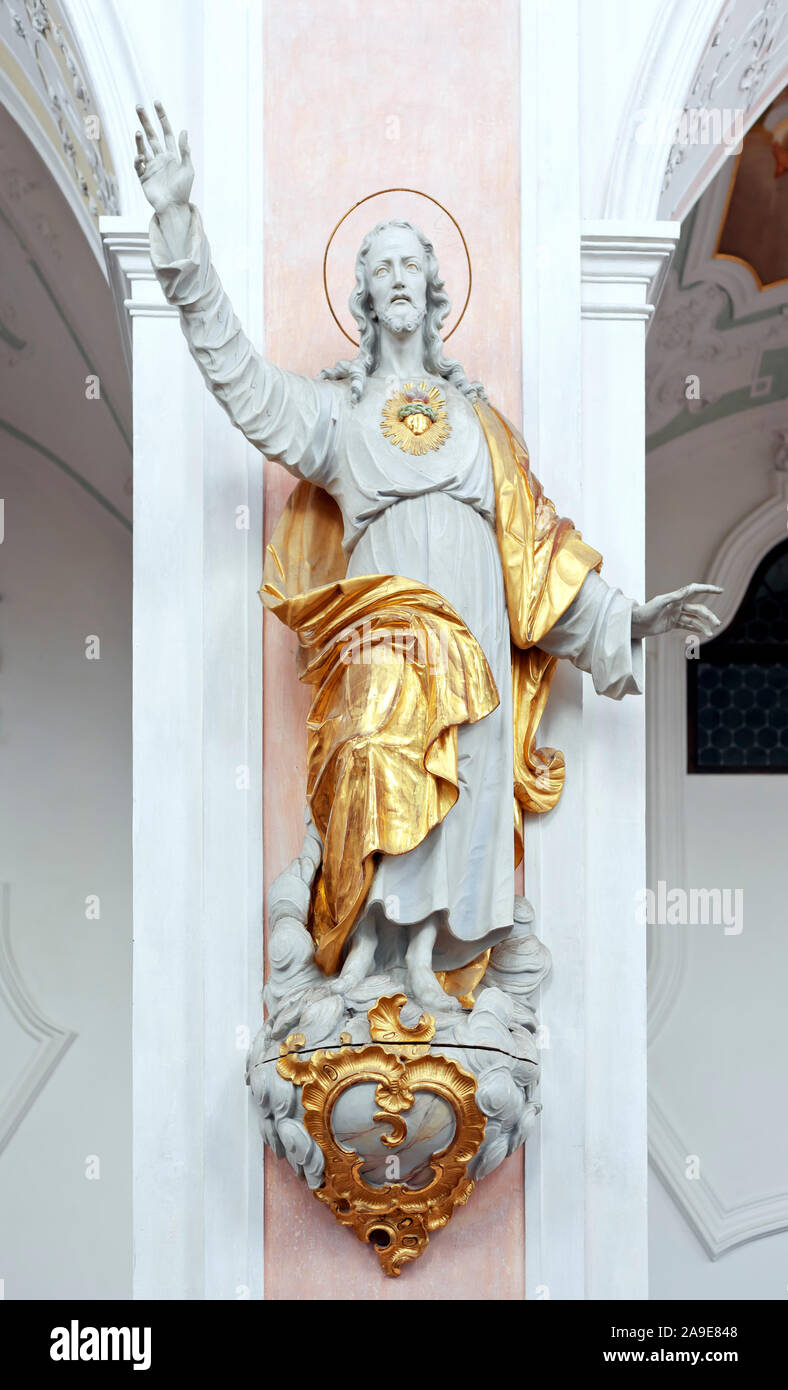 An image of the beautiful Jesus statue in bavaria germany Stock Photo ...