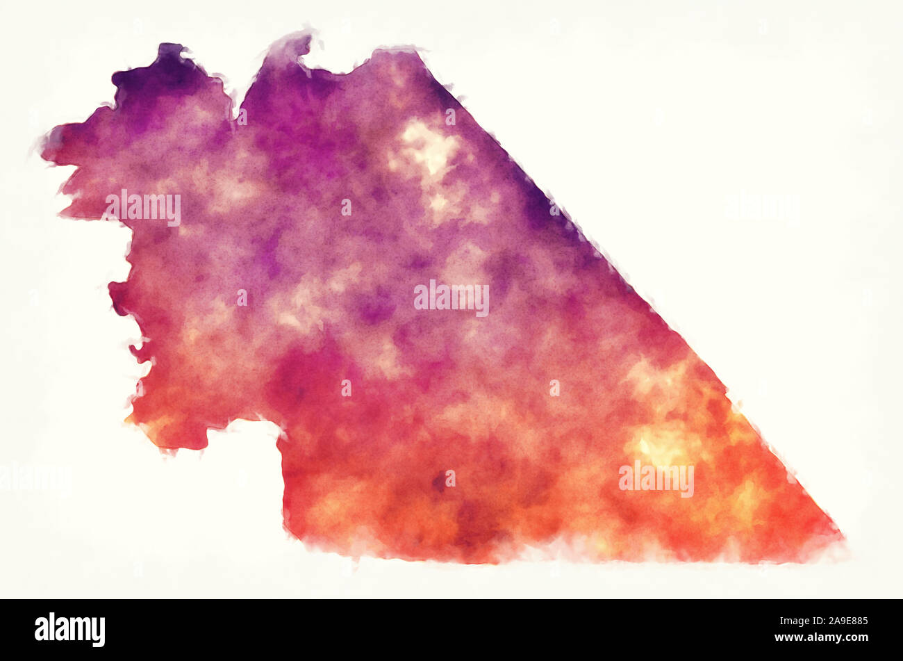 Amman Jordan governorate map grey illustration silhouette shape Stock ...