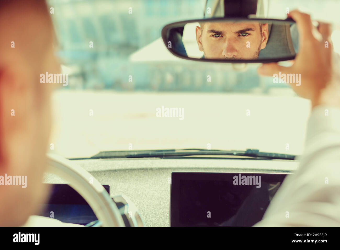 Handsome young male person looking at camera Stock Photo - Alamy
