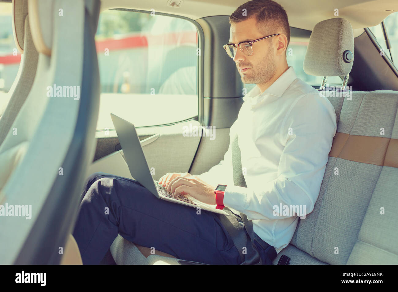 Working in your car hi-res stock photography and images - Alamy