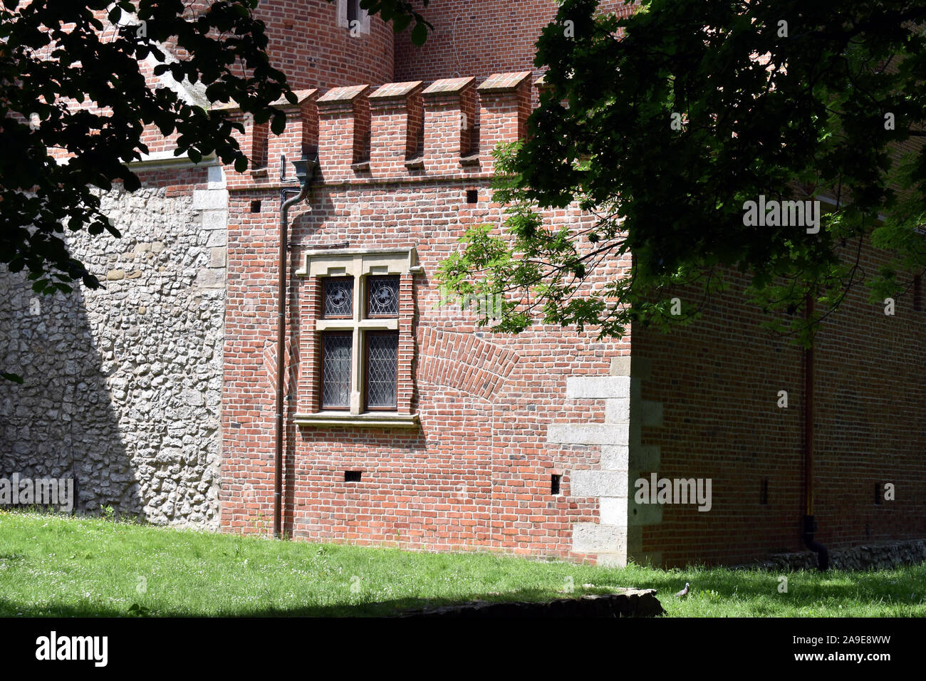 Brick building with turrets hi-res stock photography and images - Alamy