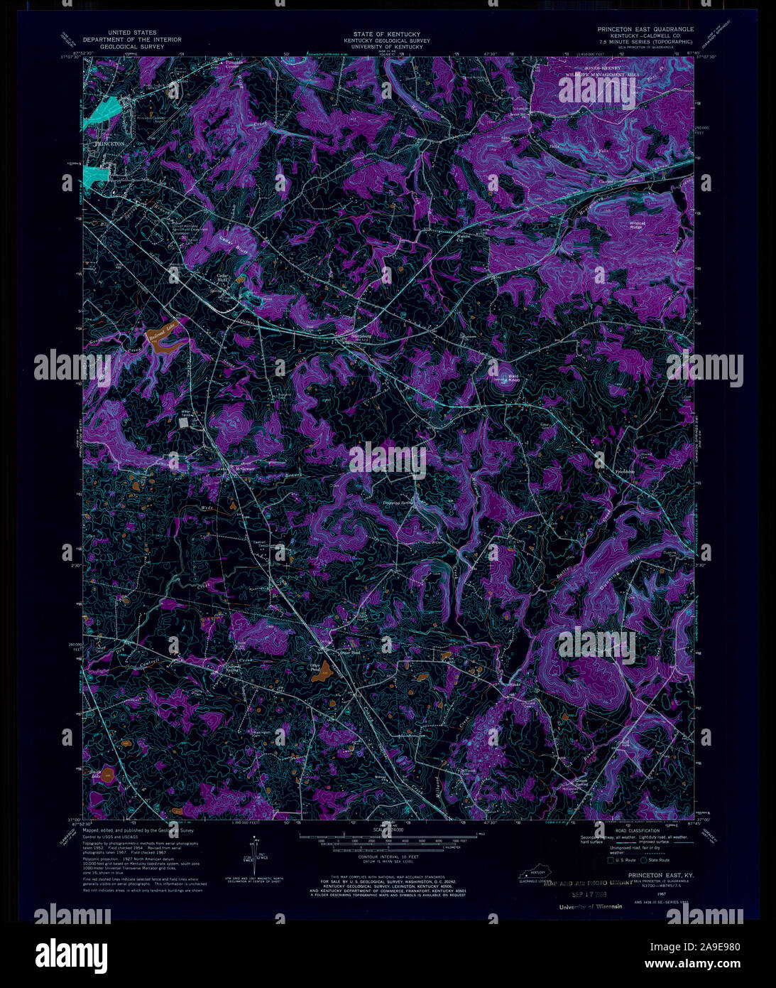 Princeton Kentucky Map High Resolution Stock Photography and Images - Alamy