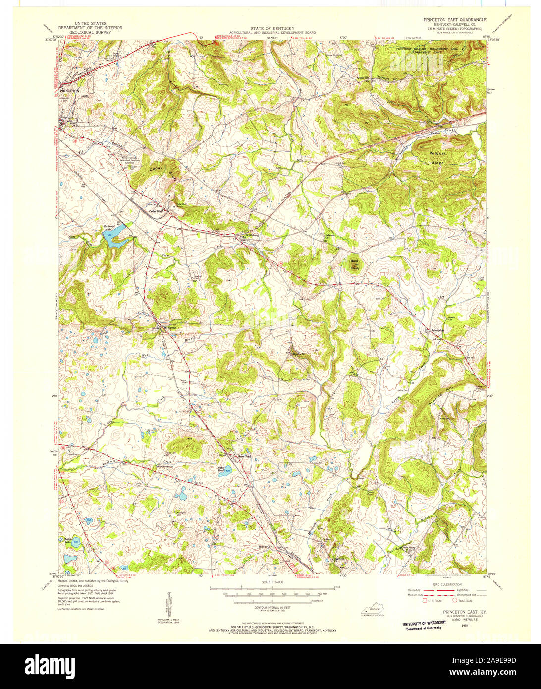 Princeton Kentucky Map High Resolution Stock Photography and Images - Alamy