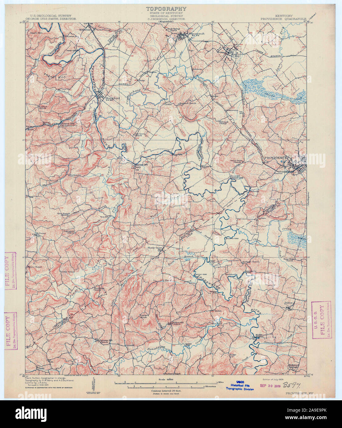 Providence kentucky map hi-res stock photography and images - Alamy